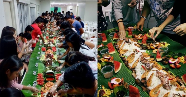 Boodle Fight in Philippines