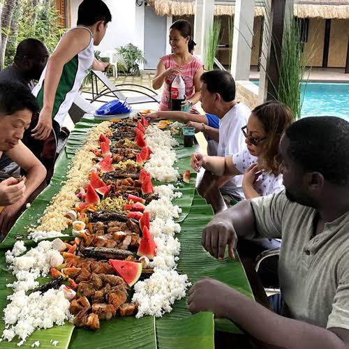 Boodle Fight in Philippines