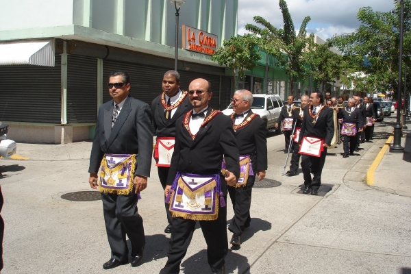 Parade of Free Masons in Puerto Rico in Puerto Rico