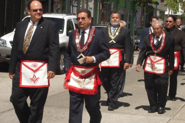 Parade of Free Masons in Puerto Rico in Puerto Rico
