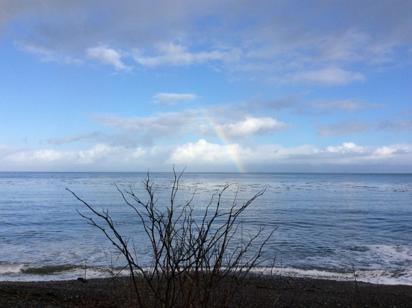 Rainbow Over the Strait in United States of America