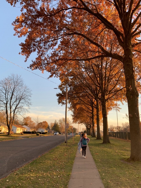 Beautiful day in fall in United States of America