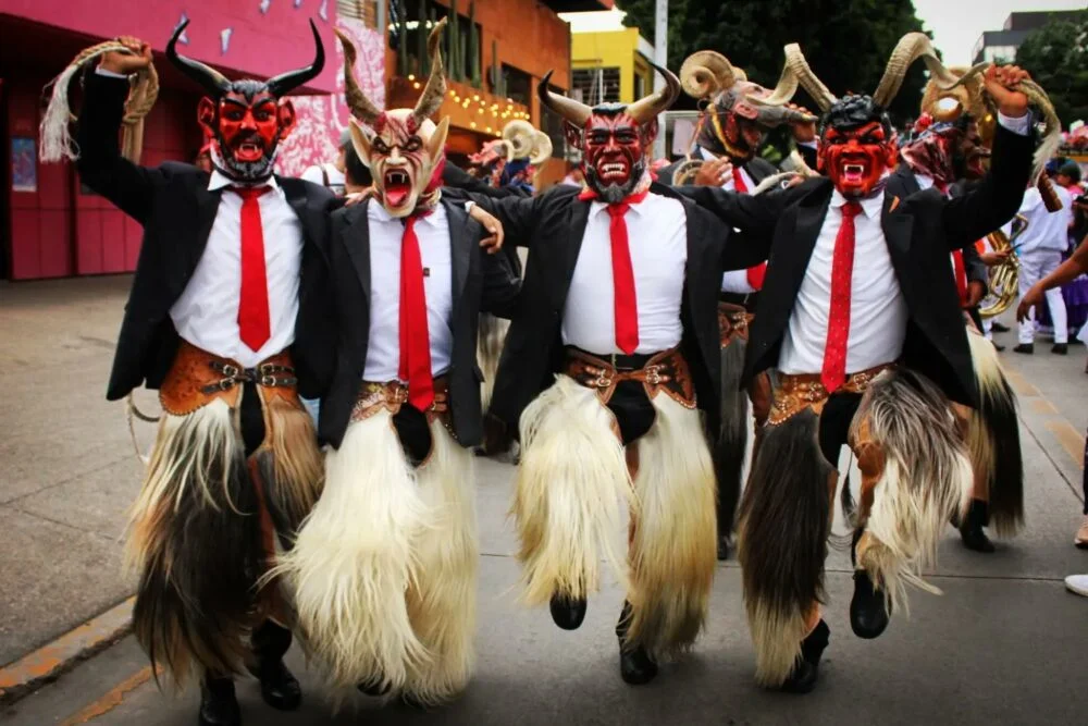 The diablos dance in Mexico