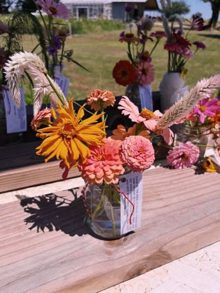 Small town Flower Stand in United States of America